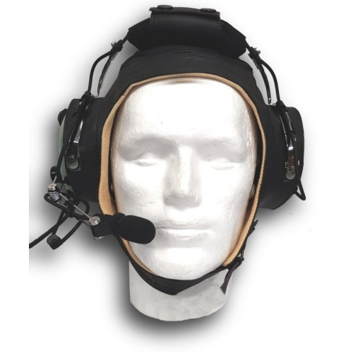 Leather Headset Flying HELMET