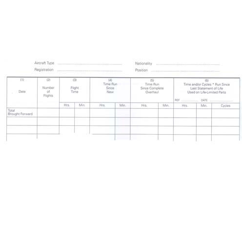 CAP 391 Engine Logbook