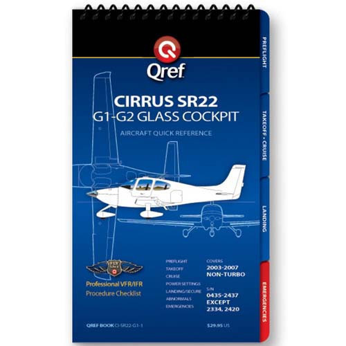 Cirrus SR22 G1-G2 Qref Checklist