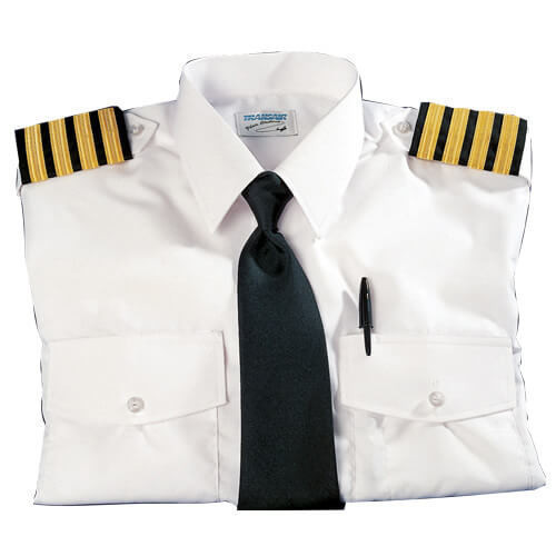 Mens Delux Pilot Shirt - White