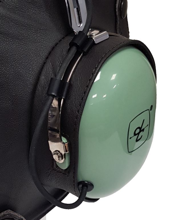 Leather Headset Flying HELMET