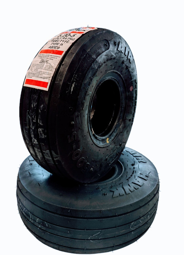 Air Hawk Aircraft Tyre AB3D8 Size 5.00-5 10 Ply