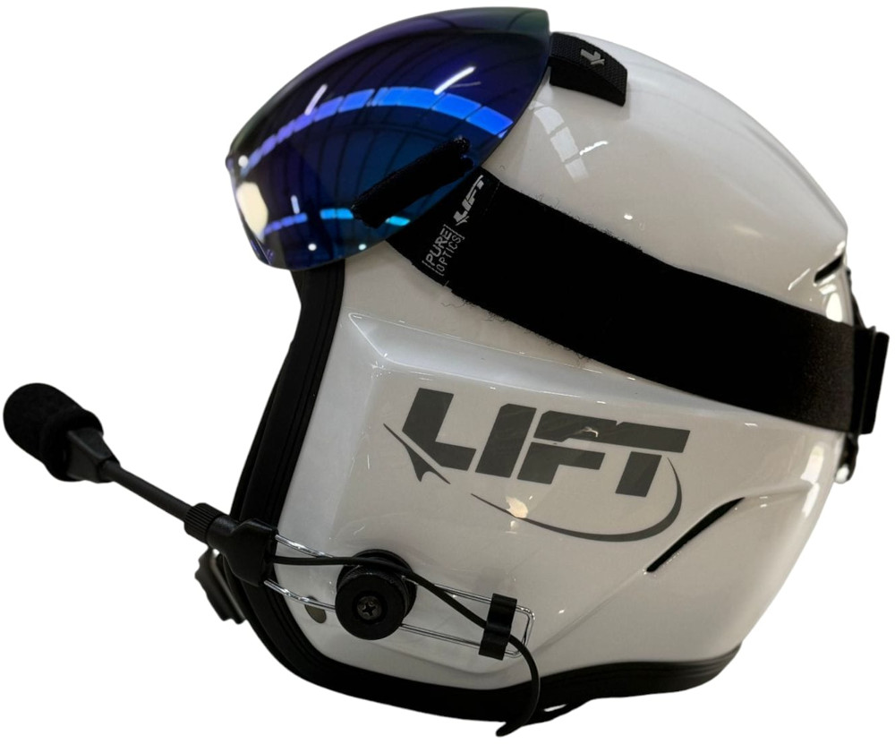 Customisable LIFT Aviation Flight Helmet AV-1 KOR Goggle Version