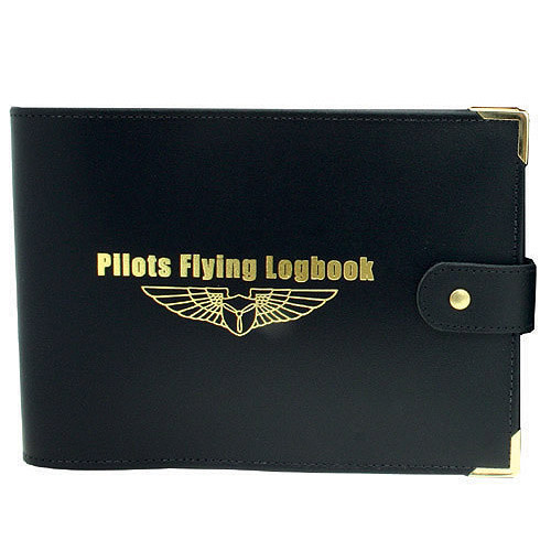 Black Leather GA Logbook Cover