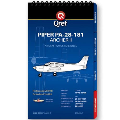 Piper Archer II PA-28-181 Qref Checklist